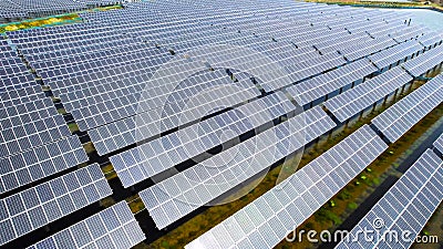 Solar Panels in Rows in a Field Stock Video - Video of electric, farm ...