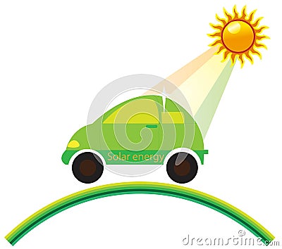 Solar Power Car Royalty Free Stock Photography - Image: 13487087