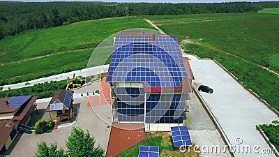Solar Power Generation Technology. Solar Battery Panel Modules. Concept ...