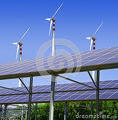 Solar And Wind Energy Stock Photo - Image: 20927250