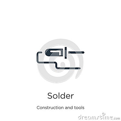 Solder Icon Vector. Trendy Flat Solder Icon From Construction And Tools ...