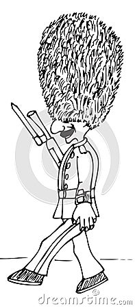 British Royal Guard Cartoon Stock Image | CartoonDealer.com #131825419