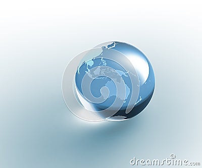Solid Glass Globe Earth Transparent Royalty-Free Stock Photography ...