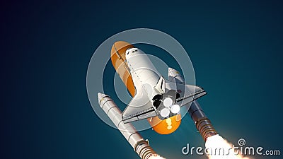 Solid Rocket Busters Detached Stock Footage - Video of blue, nasa: 56110750