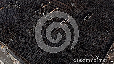 Solid Walls of Concrete. the Framework for the Walls. Formwork for ...