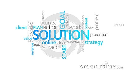 Solution, Animated Typography Stock Footage - Video of loop, repairman ...