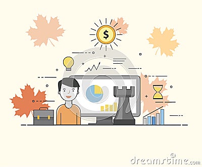 IT Solutions. Smart Technologies. Charts And Diagrams. Happy User ...