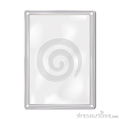 SOP Magnetic Folder Display Vector Mockup. Wall Document Holder ...