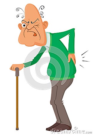 Sore Back Stock Vector - Image: 51938491