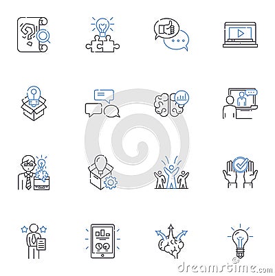 Sort Out Line Icons Collection. Organize, Arrange, Order, Categorize ...