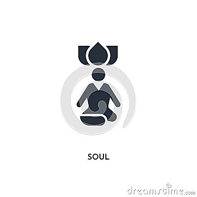 Soul Icon. Simple Element Illustration. Isolated Trendy Filled Soul ...