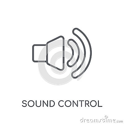Sound Control Linear Icon. Modern Outline Sound Control Logo Con Vector ...