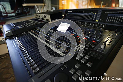 TV Station stock image. Image of audio, control, electronic - 1060863