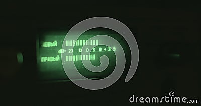 Sound Device Equalizer Indicator Movement Green Light Stock Footage ...