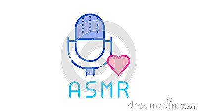 Sound in Microphone Asmr Icon Animation Stock Video - Video of sensory ...