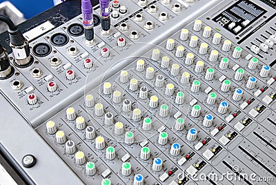 Sound System Console Stock Photography - Image: 13941312