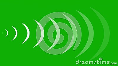 Sound Waves Motion Graphics with Green Screen Background Stock Video ...