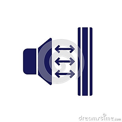 Soundproofing Icon, Soundproof Wall Vector Sign | CartoonDealer.com ...