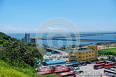 View Of Busan Naval Base In Busan City, South Korea. Editorial Photo ...