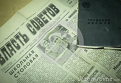 Soviet Newspaper `Soviet Authority` Editorial Photo | CartoonDealer.com ...