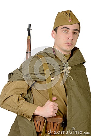Soviet Sniper With His Rifle Stock Image | CartoonDealer.com #51493879