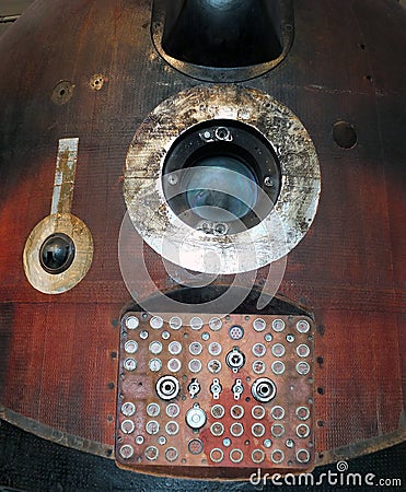 Soyuz Space Capsule Window And Electrical Connecting Panel With Reentry ...