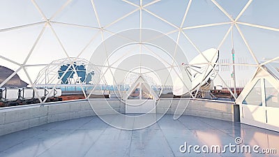 Space Laboratory, Sci-fi Interior. Life on Mars, Alien Planet. Stock ...