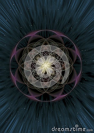 Space Mandala Royalty-Free Stock Image | CartoonDealer.com #6154984