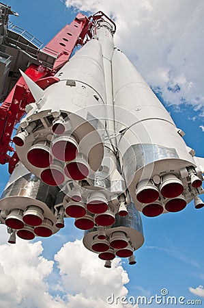 Spaceship Rear View stock photo. Image of universe, rockets - 200140
