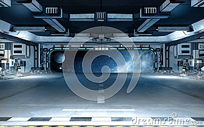 Space Ship Interior Stock Illustration - Image: 57601177