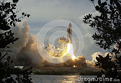 Spaceship Rear View stock photo. Image of universe, rockets - 200140