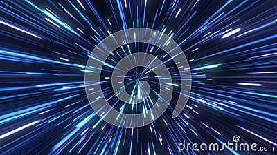 Through Space, Starfield. Seamless Loop Abstract Particles Background ...