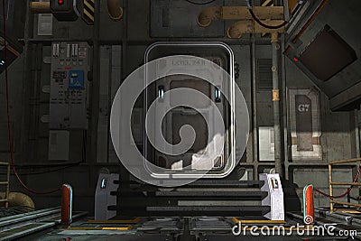 Spaceship Hatch Stock Photos - Image: 26997623
