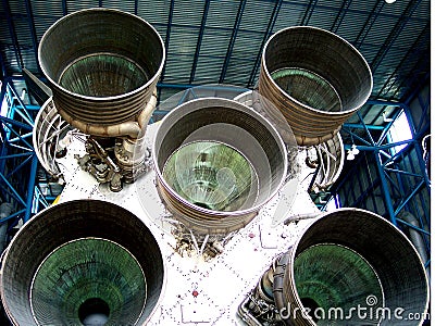 Spaceship Rear View Stock Photo - Image: 200140