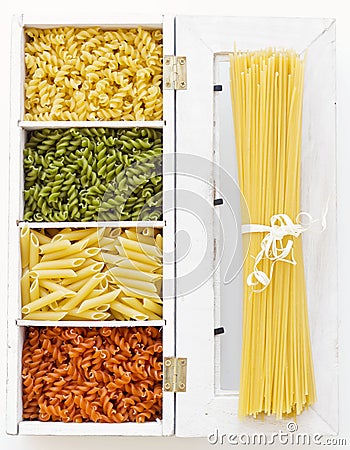 Spaghetti And Macaroni In Different Colors Royalty-Free Stock Image ...