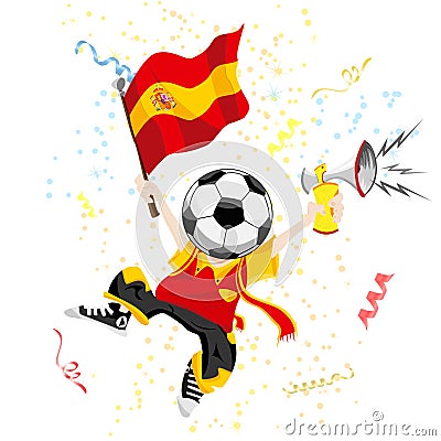 Spain Soccer Fan Royalty Free Stock Image - Image: 14111686