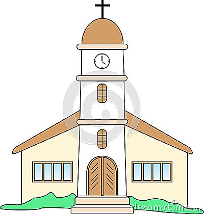 Spanish Church Stock Vector - Image: 42176305