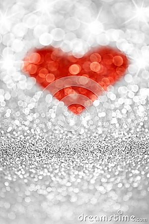 Silver Glitter Heart Royalty Free Stock Photography - Image: 27467657