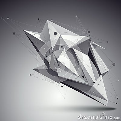 Spatial Vector Monochrome Digital Eps8 Backdrop, Dimensional Technology ...