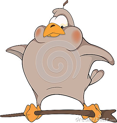 Spatz. Karikatur Lizenzfreie Stockbilder - Bild: 29499109