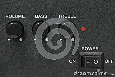 Speakers Settings Panel Stock Image - Image: 35440361