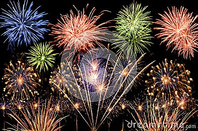 Spectacular Fireworks Royalty Free Stock Images - Image: 17170929