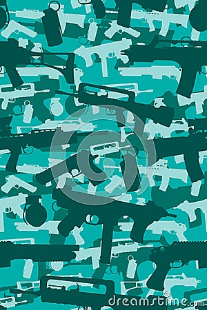 Military Camouflage Weapons Pattern Teal Royalty-Free Stock Photo ...