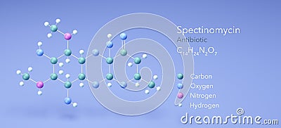 Spectinomycin Molecule, Molecular Structures, Antibiotic, 3d Model ...