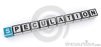 Speculation Word Block Royalty-Free Stock Photo | CartoonDealer.com ...