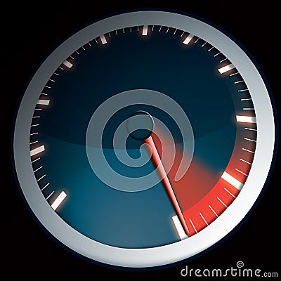 Speed Dial For A Car Maximum Power Royalty-Free Stock Photo ...