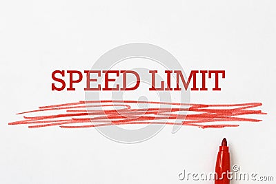 Speed Limit On Paper Royalty-Free Stock Photo | CartoonDealer.com ...