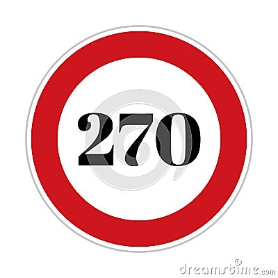 270 Speed Limit Sign Board, Road Side Sign Board For Control Speed ...