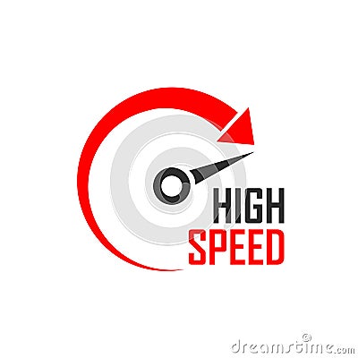 Speed Minimalistic Logo Cartoon Vector | CartoonDealer.com #85211841
