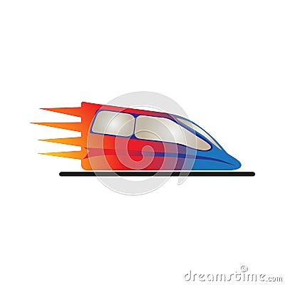 Speed Train Logo Cartoon Vector | CartoonDealer.com #146542083